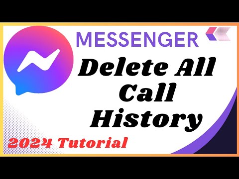 How to delete facebook messenger call history l How to clear messenger ...