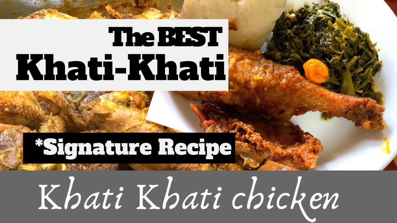 HOW TO COOK KHATI KHATI | CAMEROON STYLE CHICKEN - YouTube