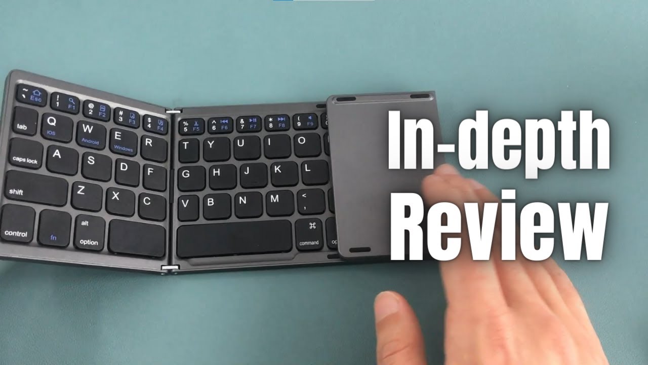 Take Your Work Anywhere with the Foldable Bluetooth Keyboard - YouTube