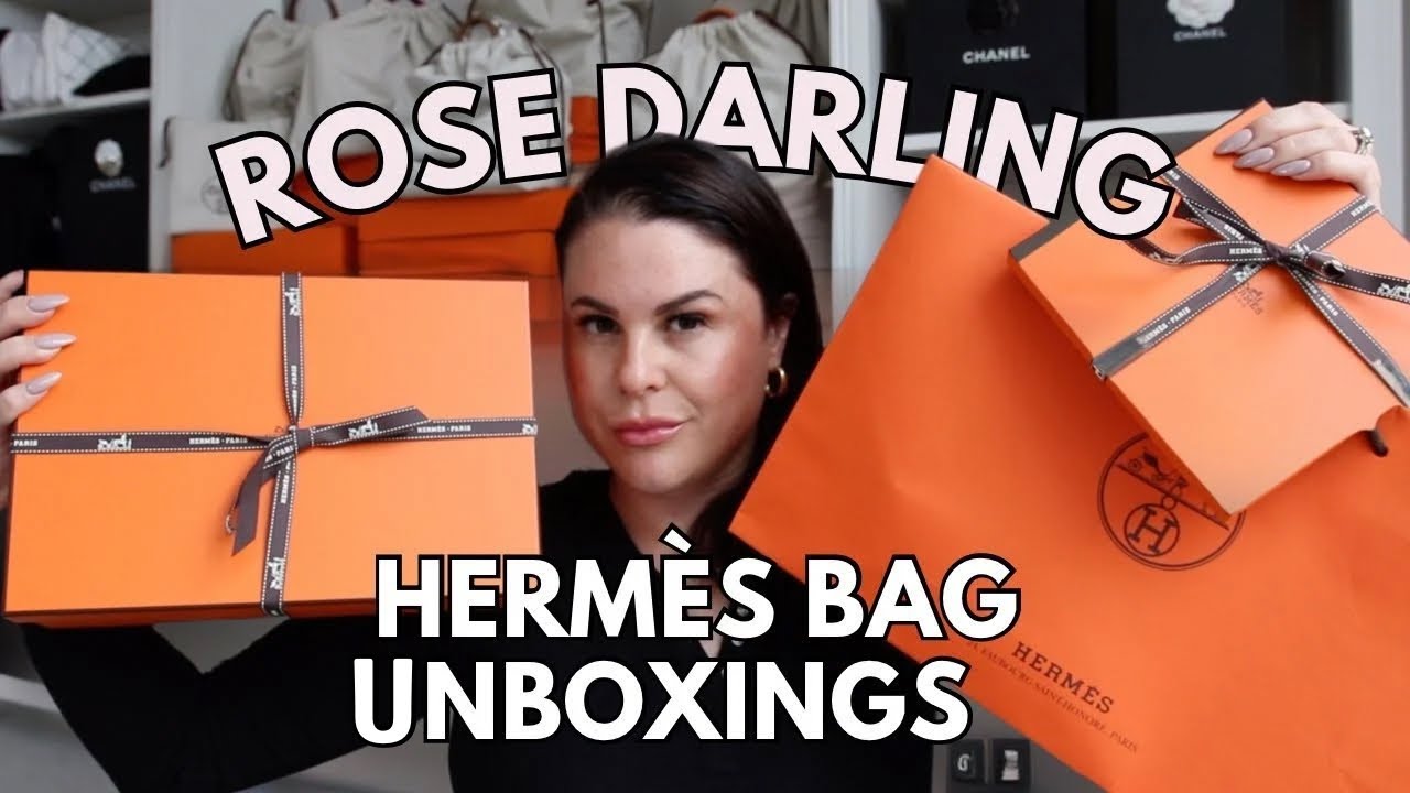 HERMES BAG UNBOXING* ROSE DARLING * Jerusha Couture - YouTube