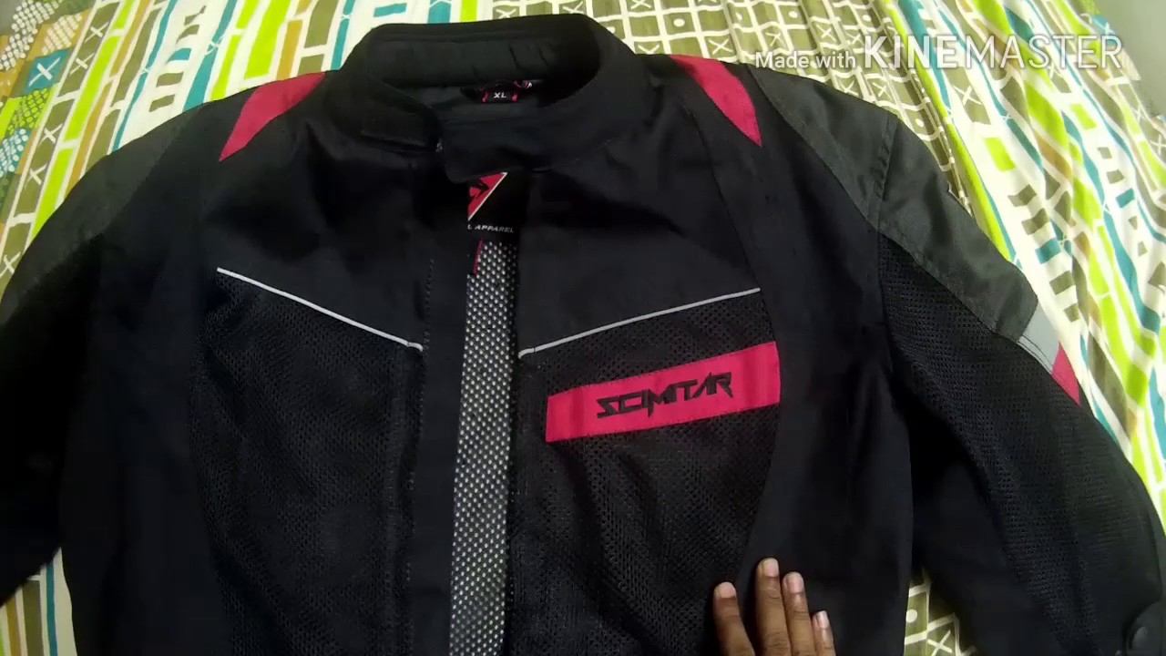 Scimitar Razor Red bike riding jacket review - YouTube