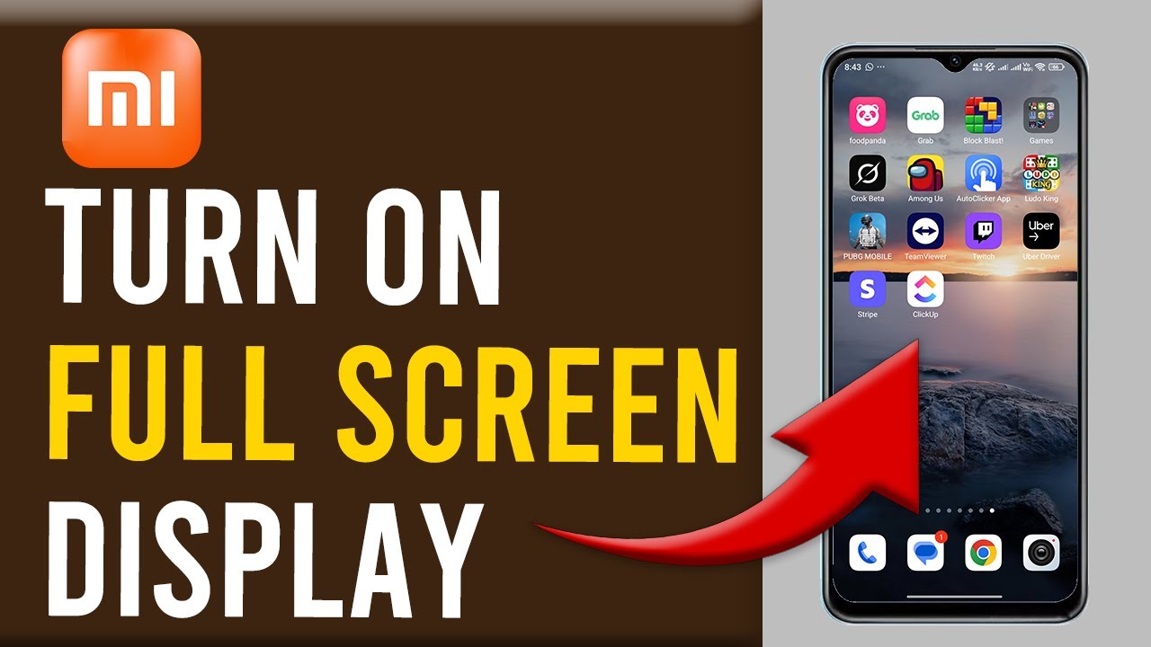 How To Turn On Full Screen Display On Redmi Phone (How To Enable Full ...
