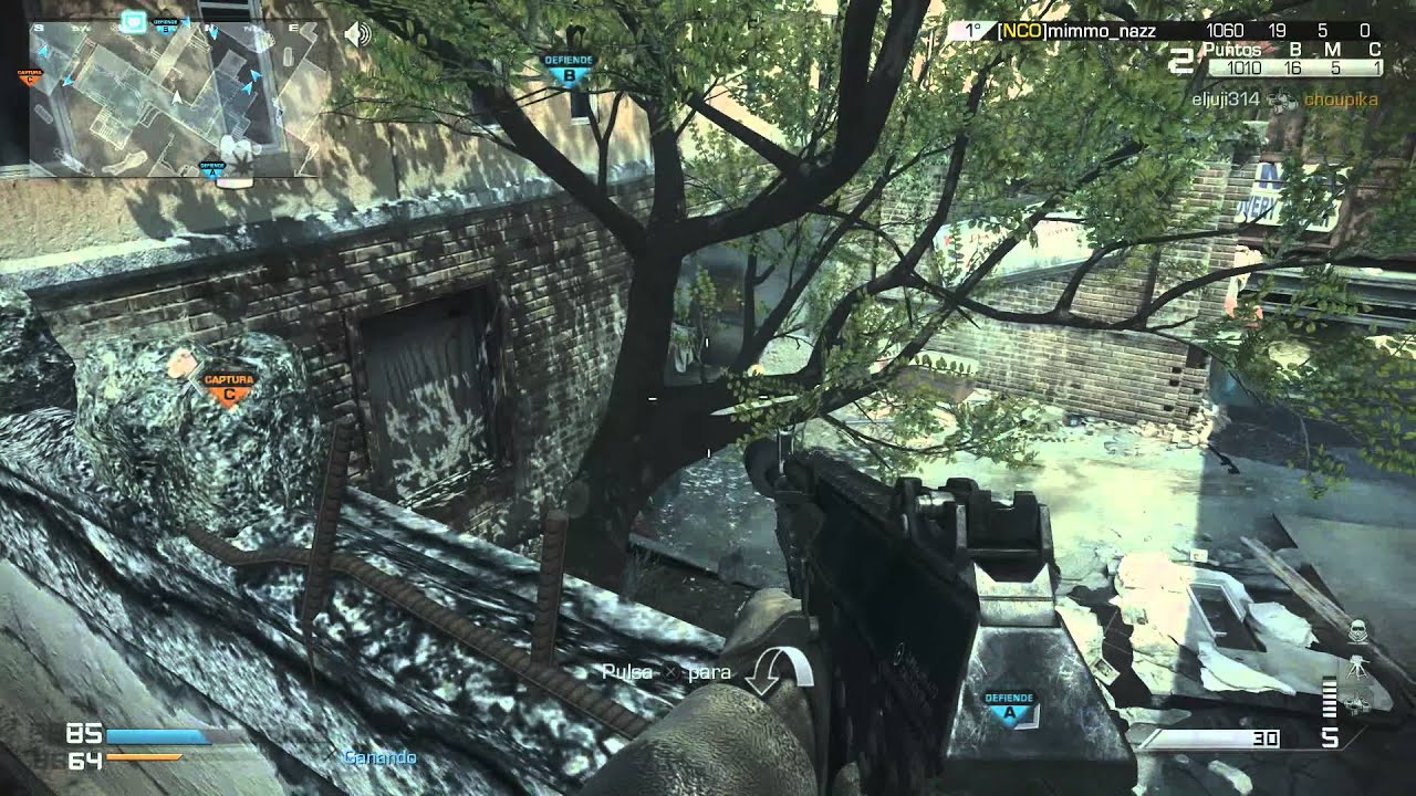 Gameplay Call of Duty Ghosts PS4 (Maniac)-Probando Sensibilidad alta ...