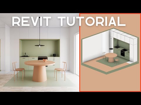 Modern Kitchen in Revit - 3D Modeling Tutorial