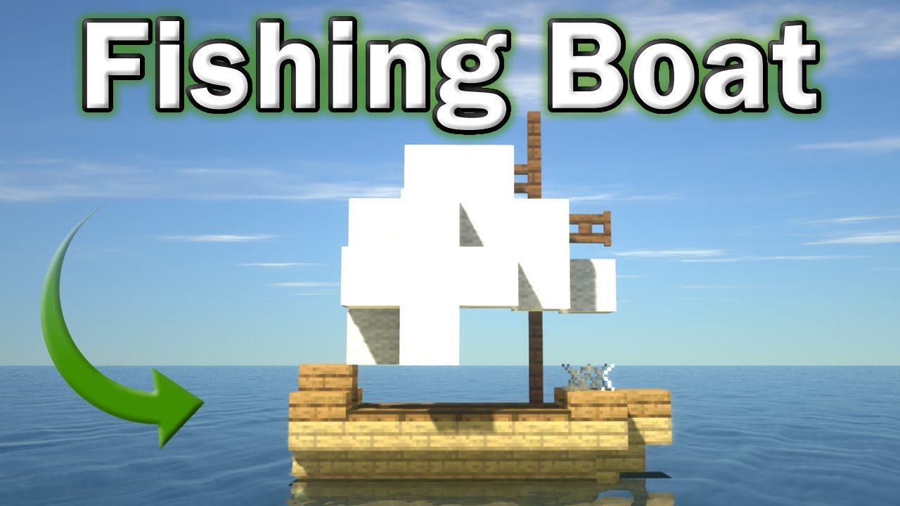 🚢 Minecraft Tutorial: How to Make a Fishing Boat/Ship - YouTube