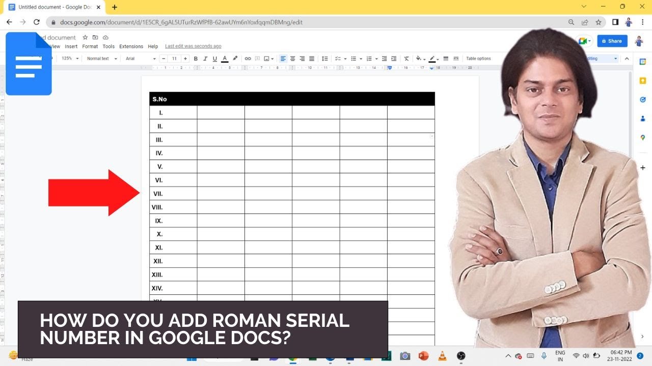 How Do You Add Roman Serial Number In Google Docs YouTube how-do-you-add-roman-serial-number-in-google-docs-youtube