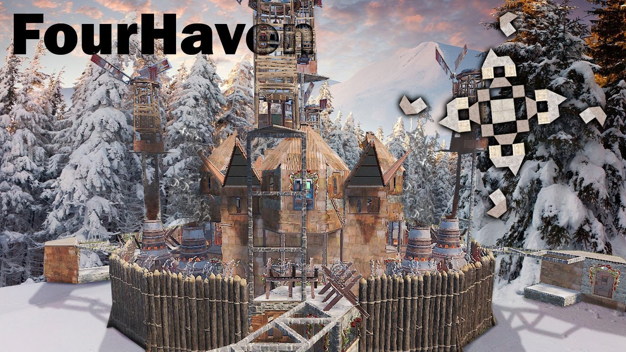 Ultimate Rust Base Design: FourHaven - Unbreakable Fortress for Four ...