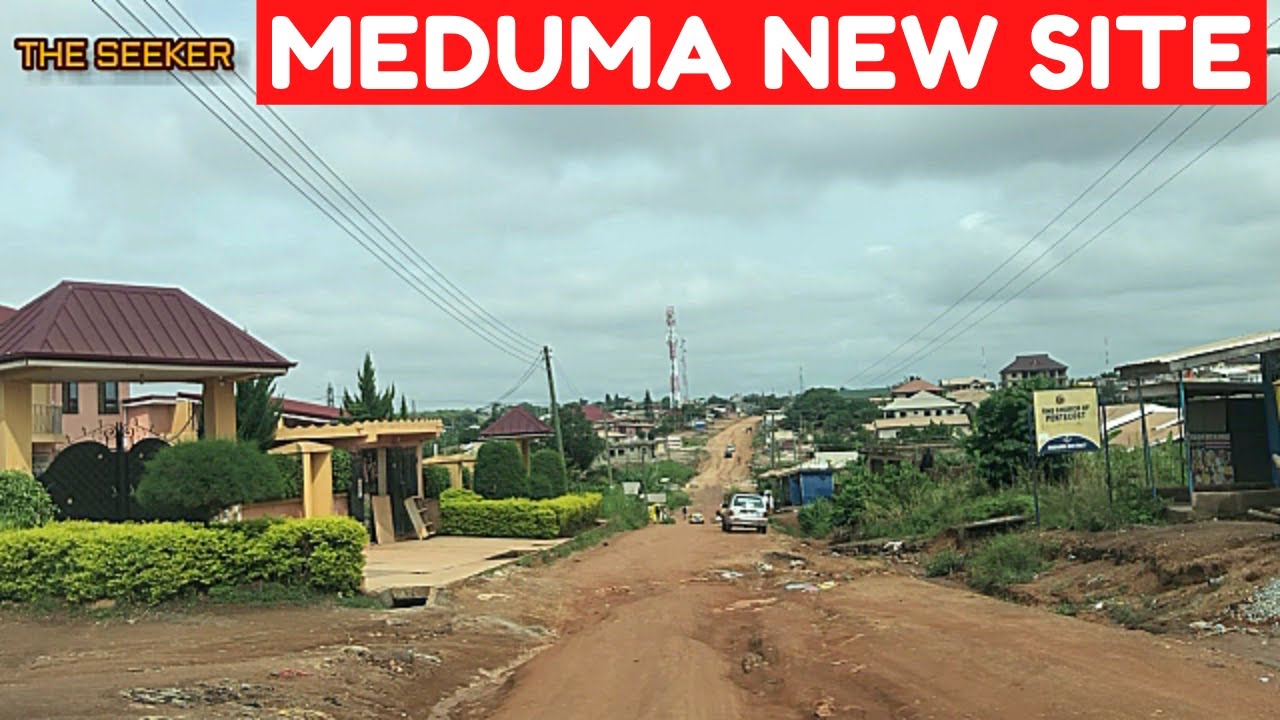 New Mansions and Road Networks at Meduma New Site in Kumasi, Ghana ...