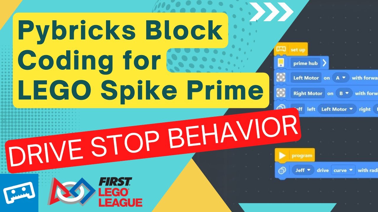 Pybricks Blocks Driving Stop Behavior - YouTube
