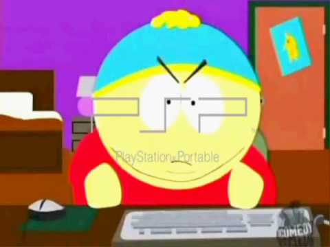 PSP- South Park- Cartman yells 'GOD F*CKING DAMMIT!' gameboot.pmf with ...