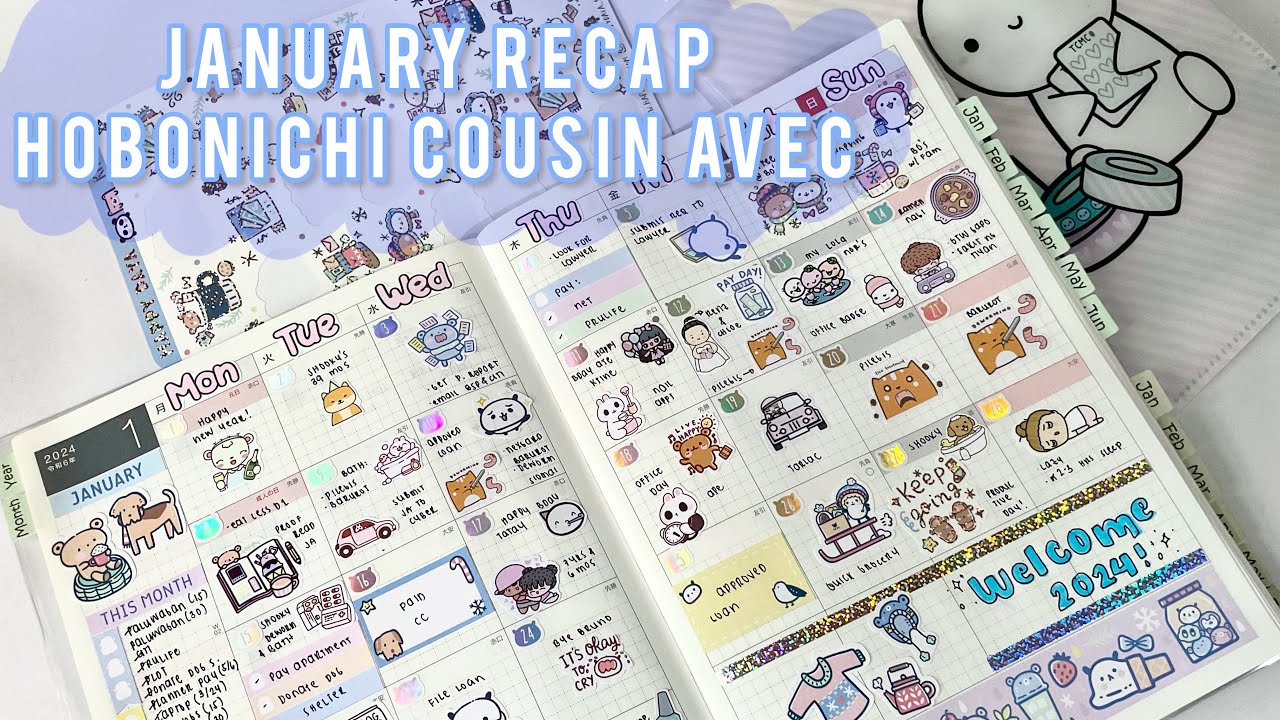 January Highlights | Monthly Plan With Me | Winter Theme | Hobonichi ...