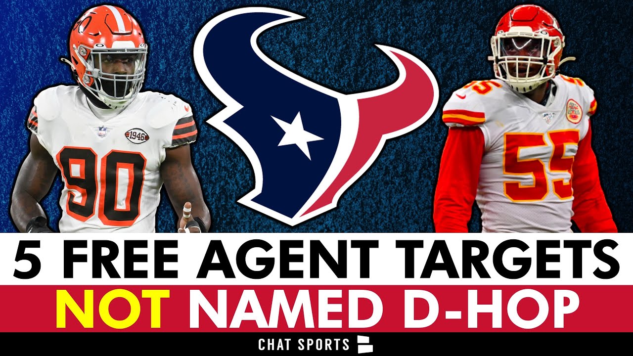 5 Texans Free Agent Targets NOT Name DeAndre Hopkins Ft. Frank Clark, Jadeveon Clowney - YouTube