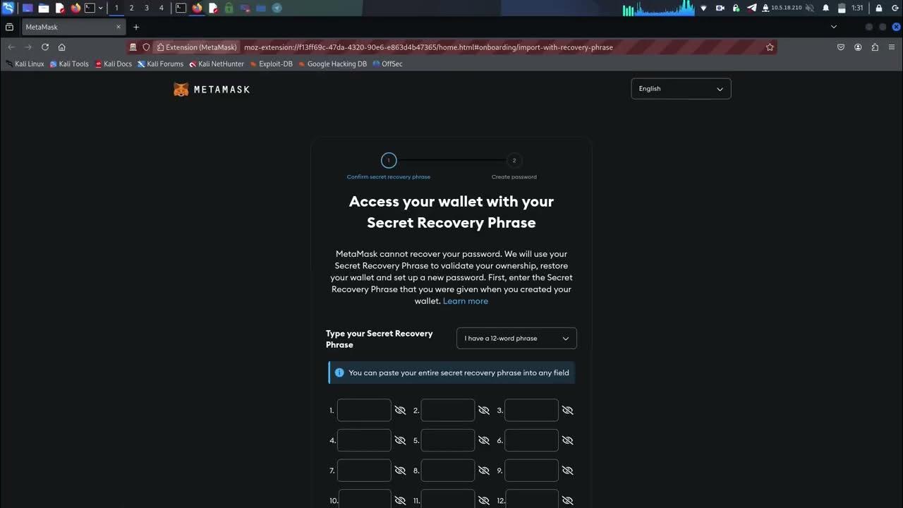 MetaMask Seed Phrase Brute Force - YouTube