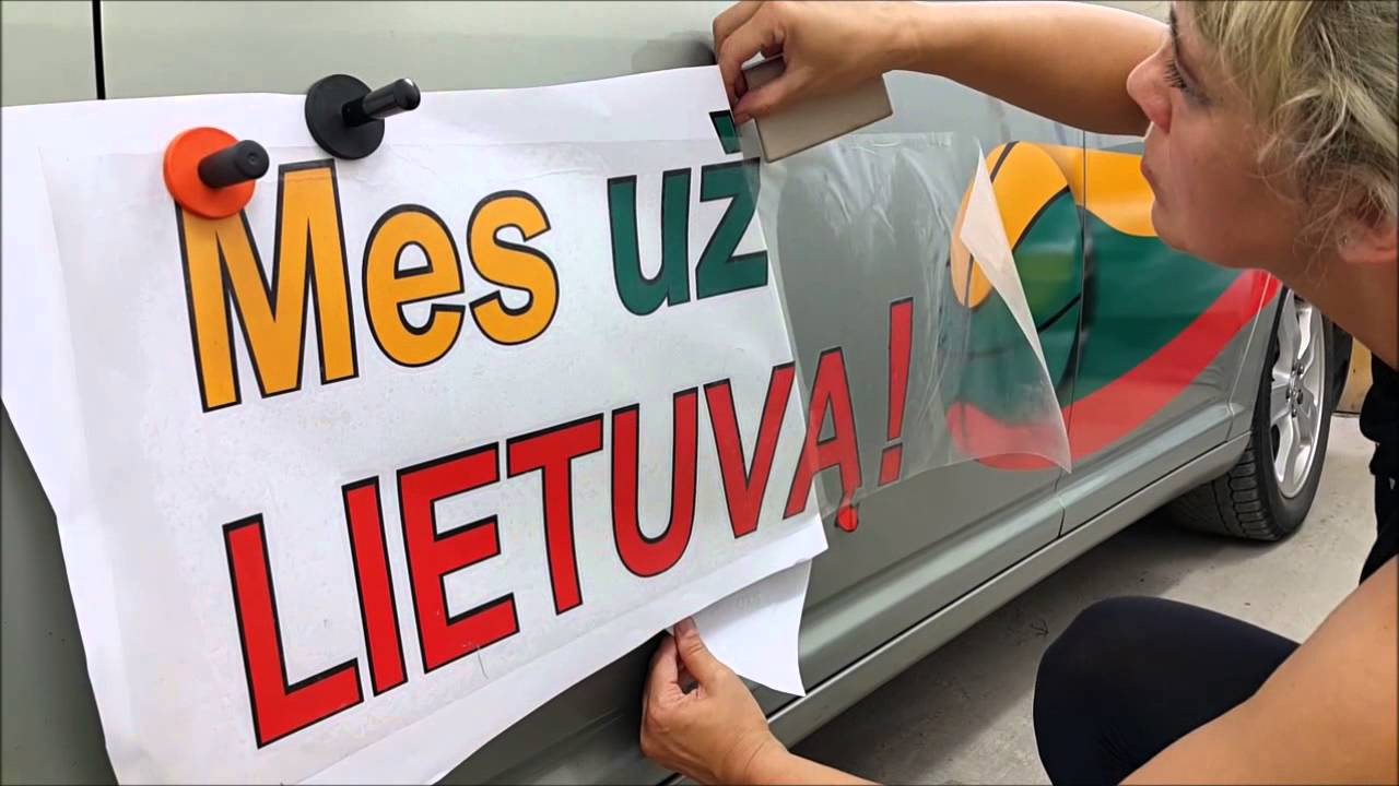 Lipduku klijavimas ant automobilio - YouTube