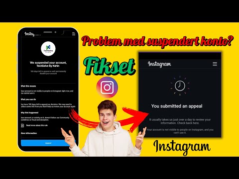 Vi suspenderte kontoen din Instagram | FIKSER din suspenderte Instagram-konto NÅ!