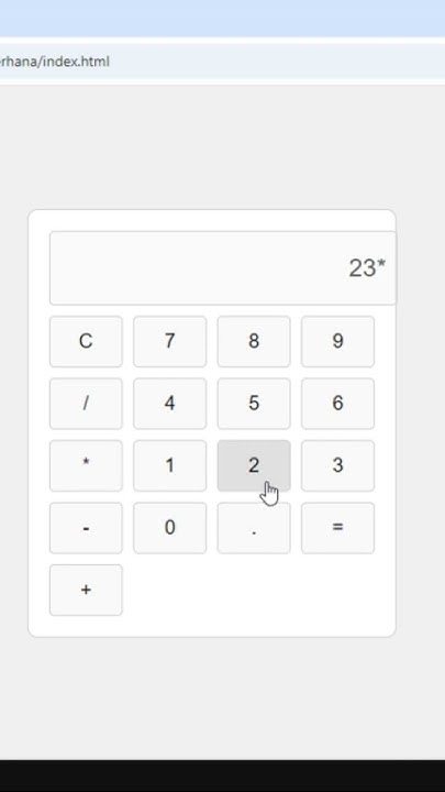 Membuat Kalkulator Sederhana dengan HTML, CSS & JavaScript - YouTube