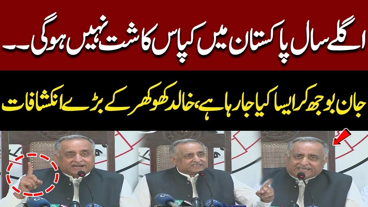 No Cotton Farming In Pakistan Next Year 🚫🔥 Khalid Khokhar Fiery Media ...