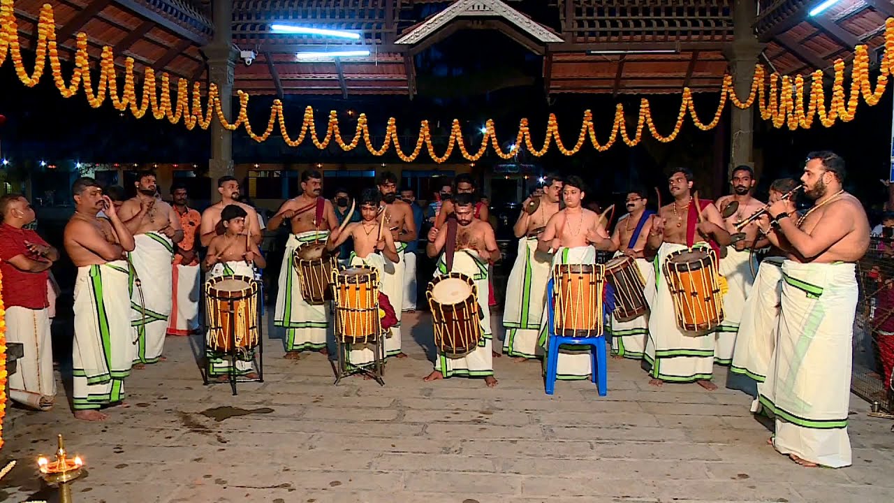 Panchari Melam arangettam 4,5 at HAL AYYAPPA TEMPLE Bangaluru - YouTube