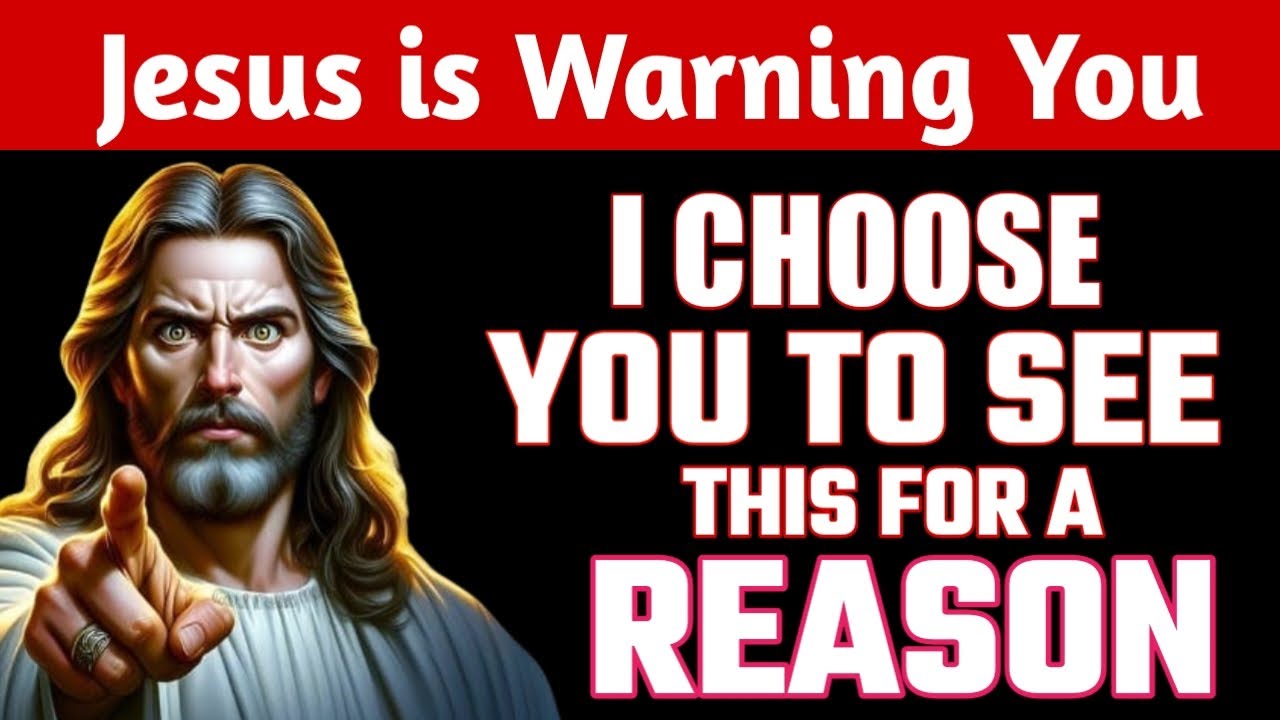 Jesus is warning you I choose you to See this for a Reason || Gods ...