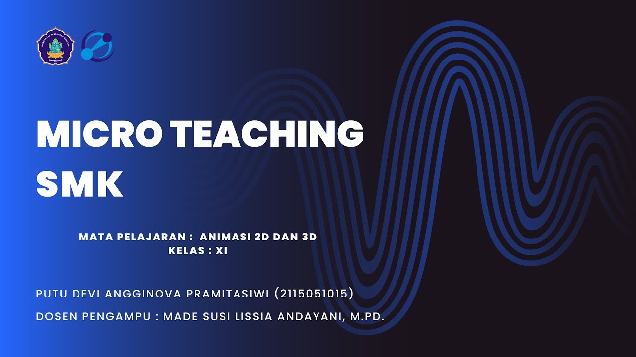 Pembelajaran Micro Teaching - Animasi 2D dan 3D - YouTube