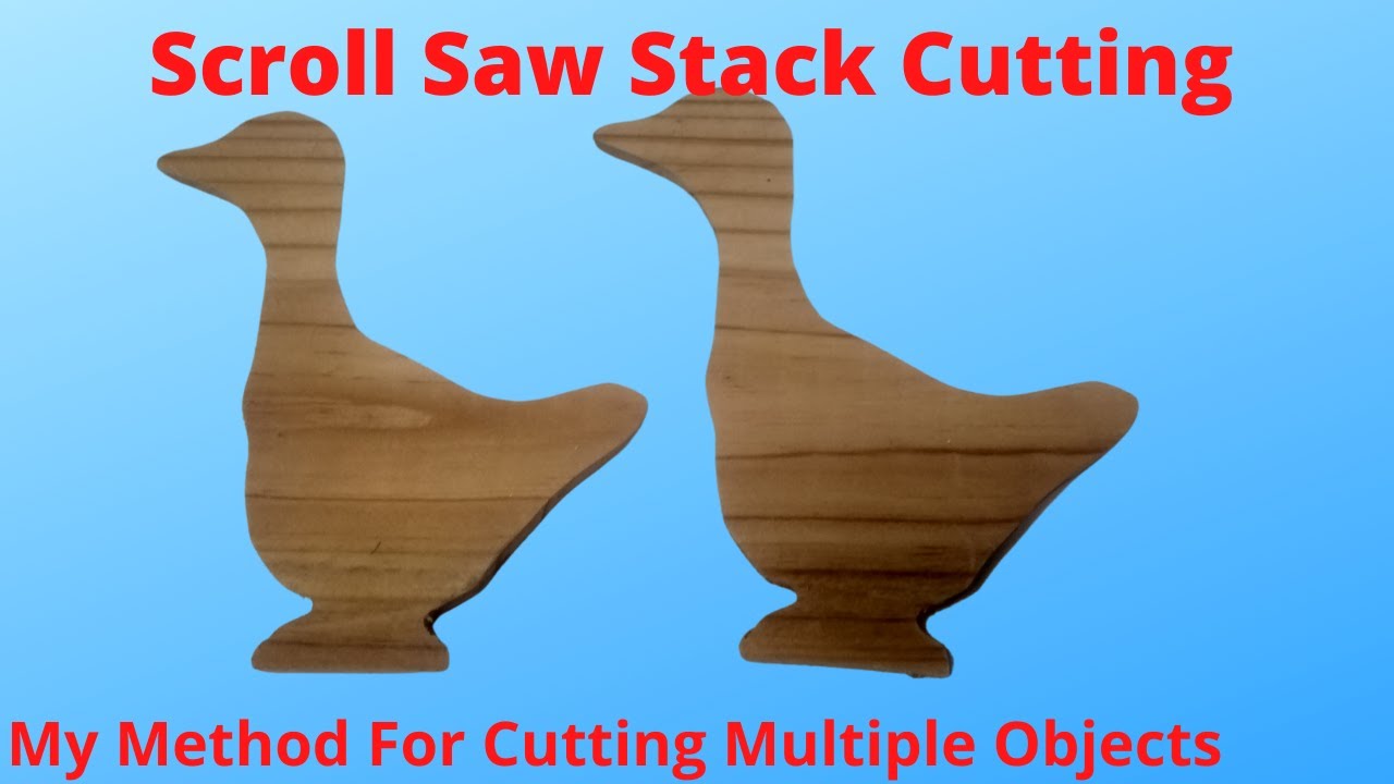 Lesson 9, Stack Cutting On The Scroll Saw - YouTube