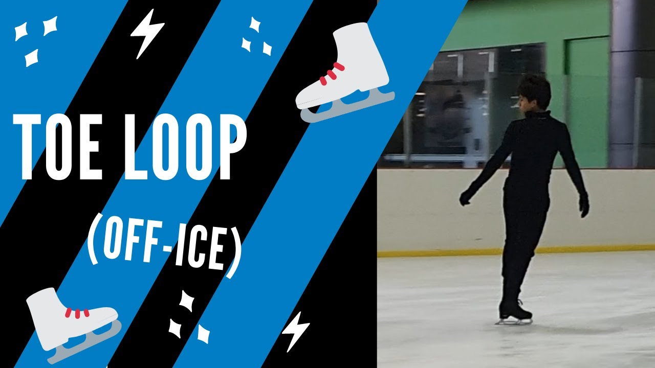 Cómo hacer Toe Loop!? ⎜Técnica de salto Toe Loop en piso⎜Aprende a ...