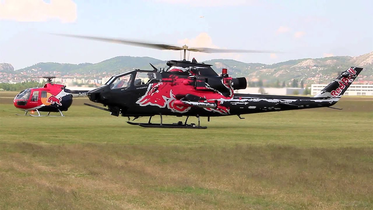Redbull Bell AH-1 Cobra at Budaörs - YouTube