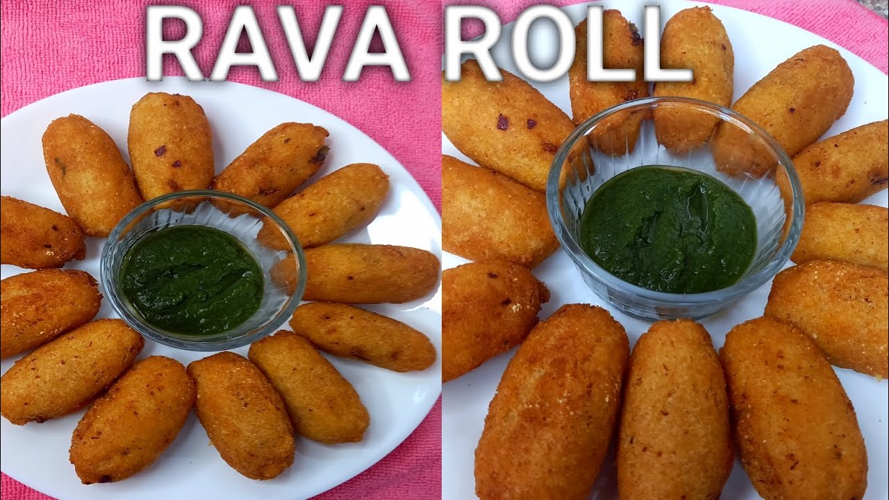 Crispy & Tasty Easy Tea Snack|Rava roll|Sooji k khasta Rolls|Easy ...