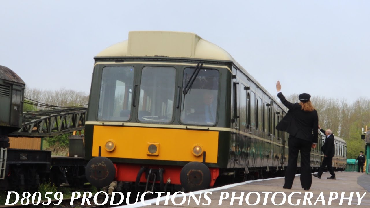 Driver's eye view of the Swanage Railway (Swanage - Norden) in the ...