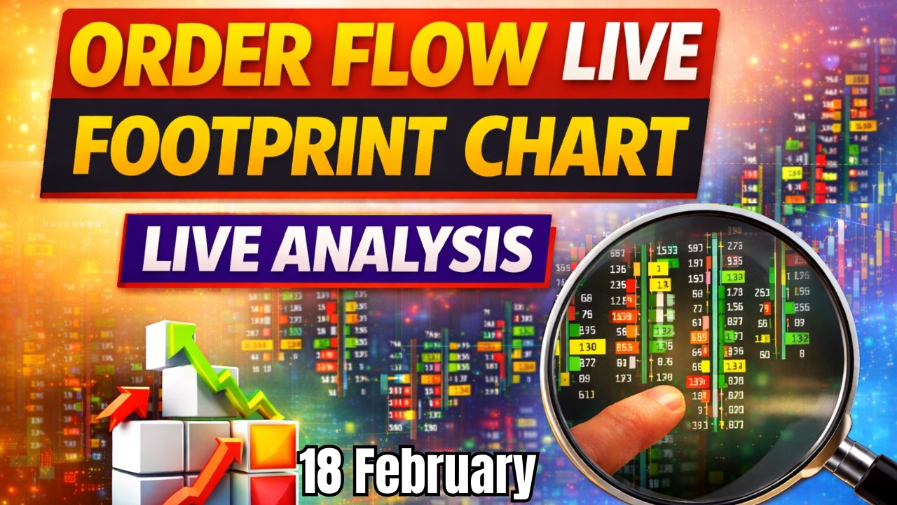 Live Order Flow Footprint Chart Analysis | 18 February - YouTube