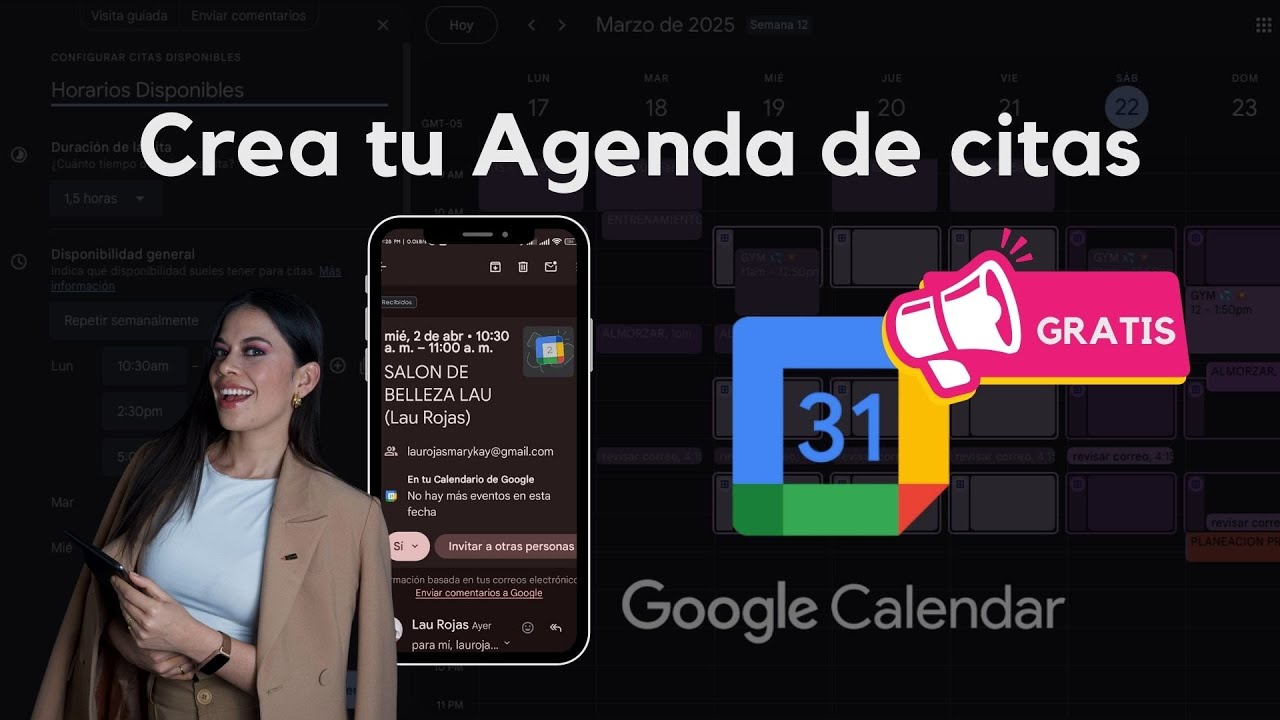 Crea tu Agenda de citas con Google Calendar | Fácil y Rápido - YouTube