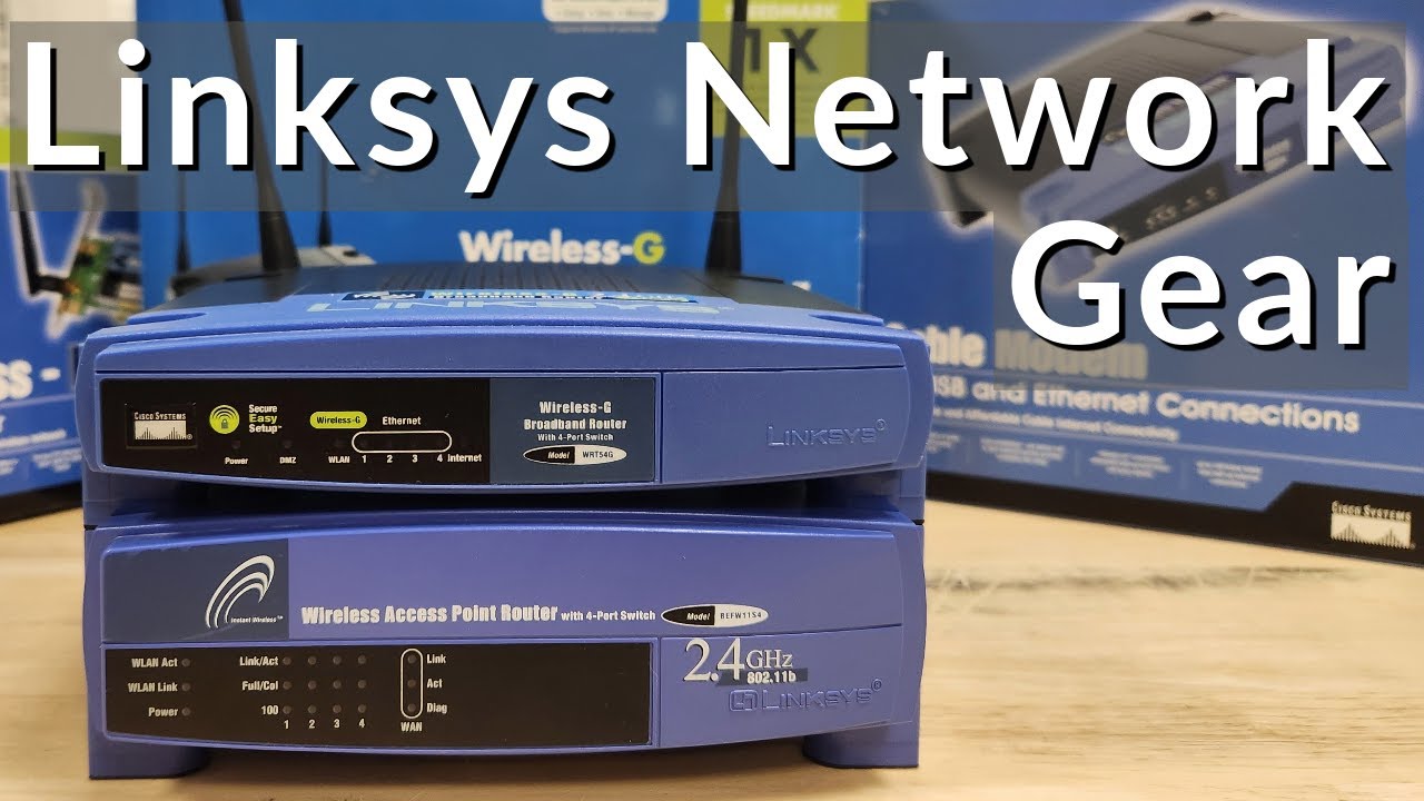 Early 2000s Linksys Wi-Fi Gear - YouTube
