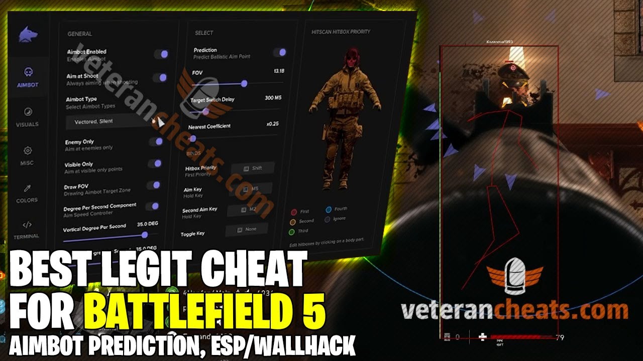 **Updated** Top Cheat Menu for BFV | Best Cheat for Battlefield 5 | AIMBOT, ESP & More - YouTube