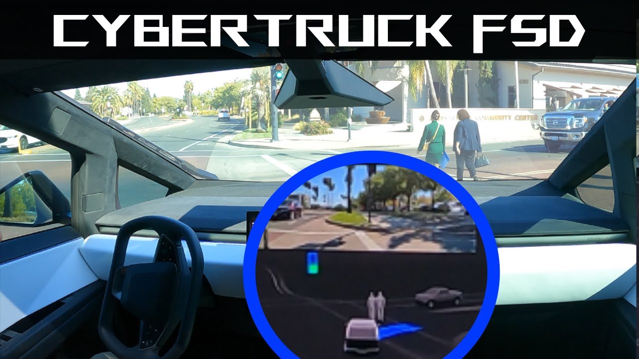 Chill Tesla Cybertruck FSD Drive - YouTube