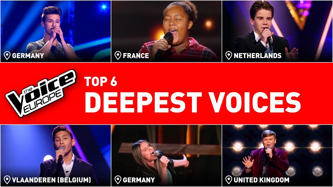 WOW! These kids have REALLY DEEP Voices in The Voice Kids! 😮 | TOP 6 ...