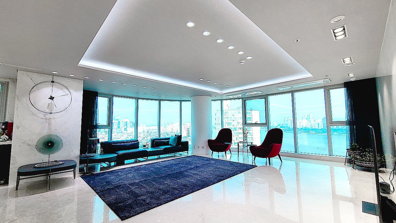 성수동 서울숲 트리마제 Seoul Forest Trimage 인테리어 완벽하다.파노라마 한강뷰~WOW~!! - YouTube