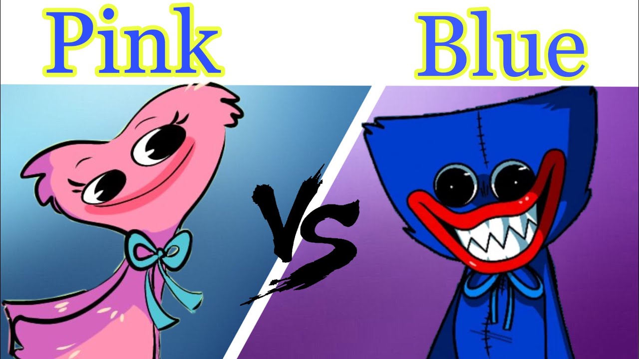 Friday Night Funkin - Blue Huggy Wuggy vs Pink Huggy Wuggy - YouTube