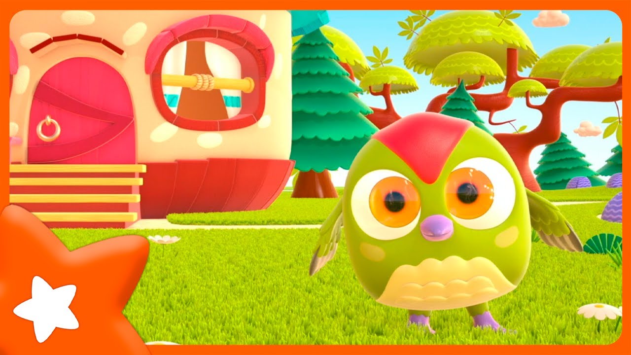 Hop Hop the Owl🦉 Washes Peck Peck in the swimming pool | Educational ...