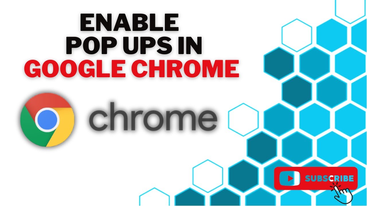 How To Enable Pop Ups In Google Chrome - Full Guide - YouTube