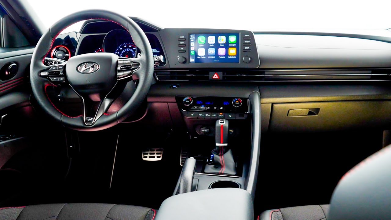 2021 Hyundai Elantra N Line Interior - YouTube
