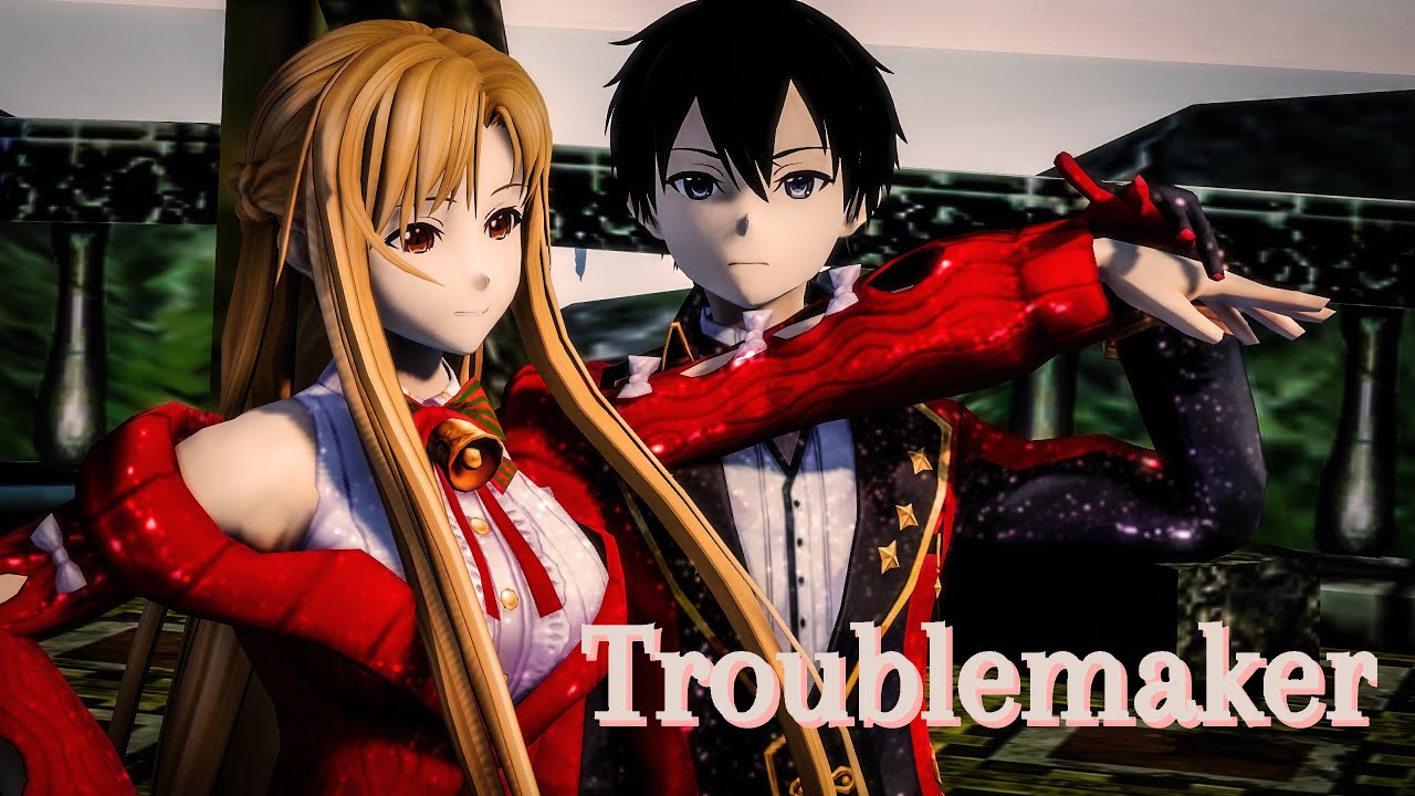[MMD SAO] Trouble Maker (Asuna x Kirito) - YouTube