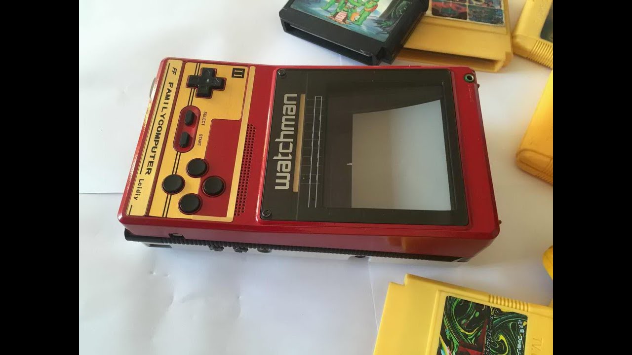 （CRT NES handheld Game ）Made a cathode ray tube CRT retro NES handheld ...