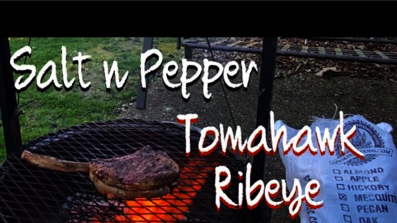 Salt n Pepper Tomahawk Ribeye on Weber 22 Kettle | Gabby’s Grill Santa ...