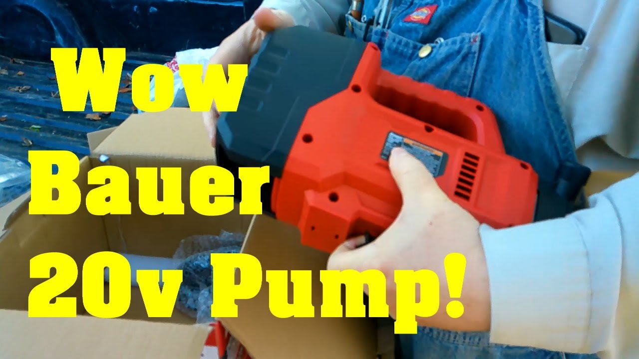 BAUER 120/20v Transfer PUMP Testing and Review - Homesteading 101 #diy ...