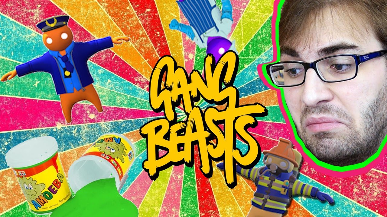 AMOEBA DA HIPNOSE E OLHA NO QUE DEU!!! Gang Beasts com Authentic, Leon ...
