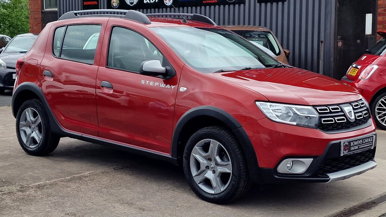 2017 (17) Dacia Sandero Stepway 0.9TCE 5Dr in Fusion Red. 8k Miles. 7 ...