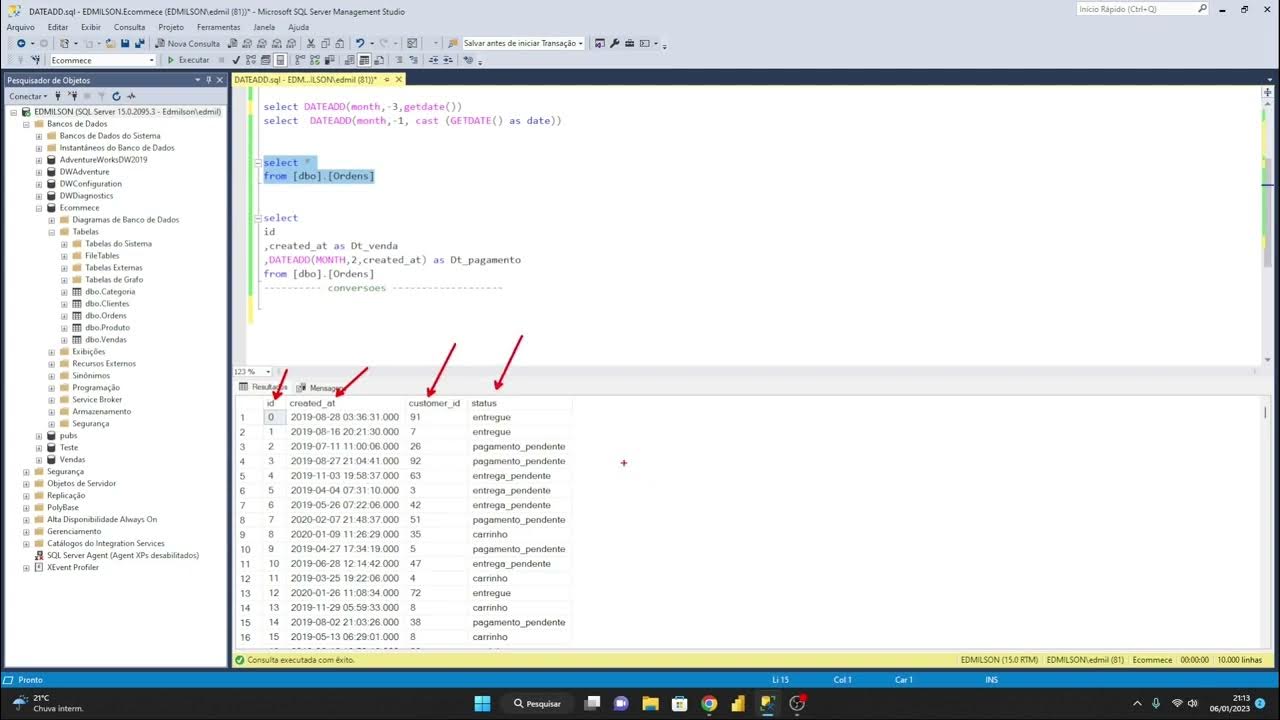 Dateadd Adicão Em Datas Banco De Dados Aula 84 Sql Server Tutorial Youtube