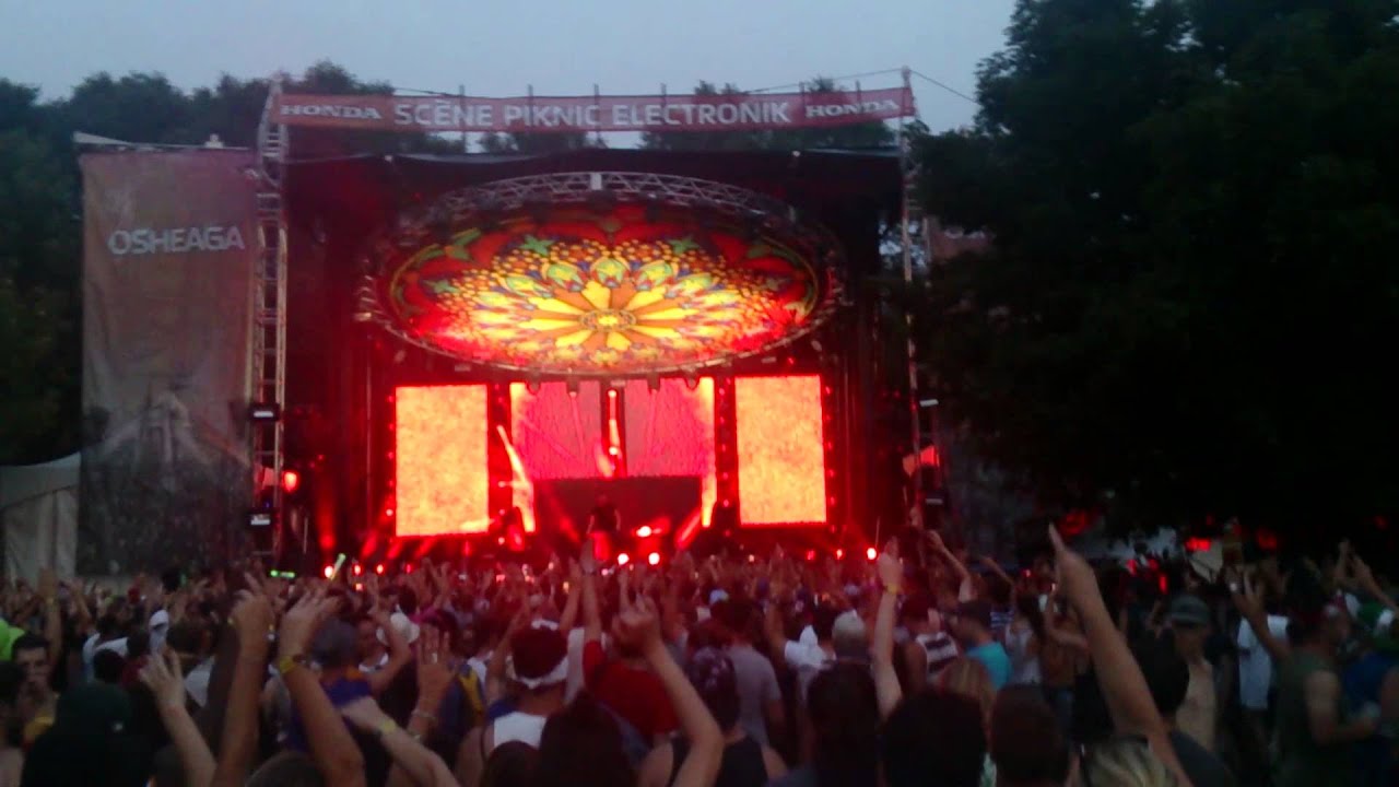 Zomboy Crazy light show with shutter vision @ Osheaga in Montreal 2014 ...