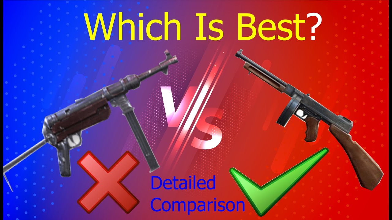 MP40 VS Thompson || Free Fire || Detailed Comparison || In Hindi - YouTube