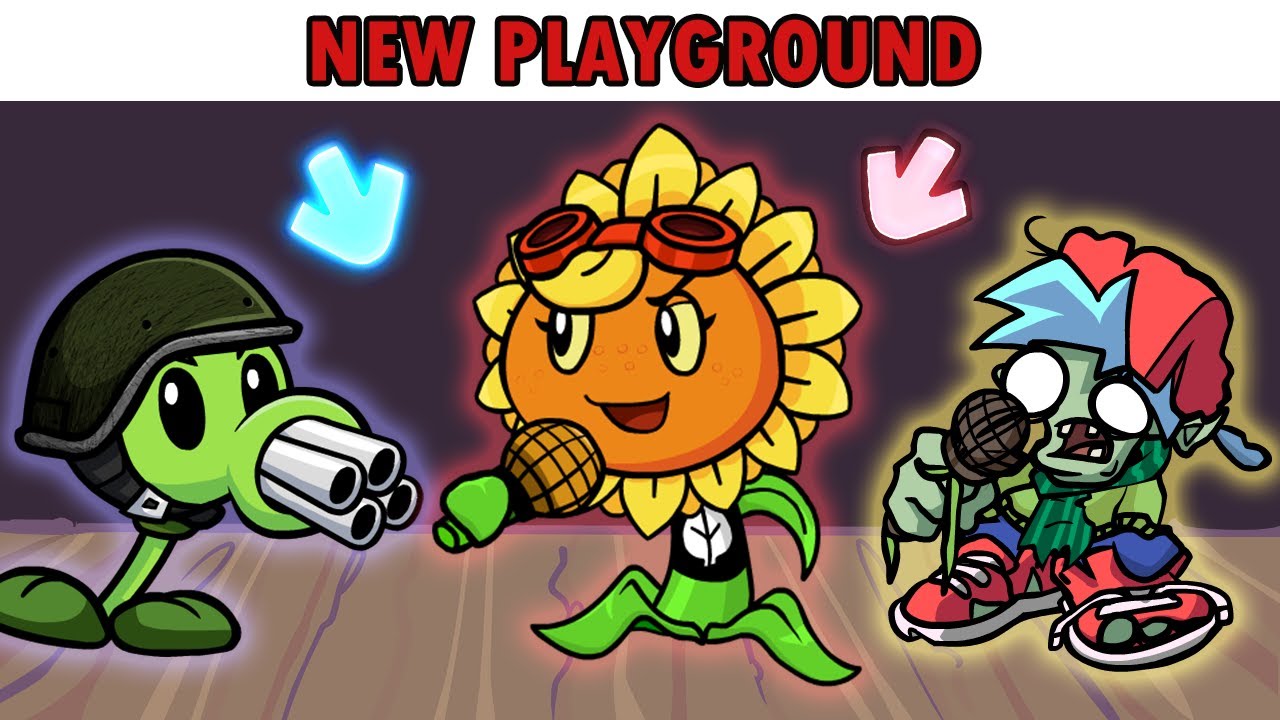 FNF Character Test | Gameplay VS My Playground | Plants VS Rapper ...